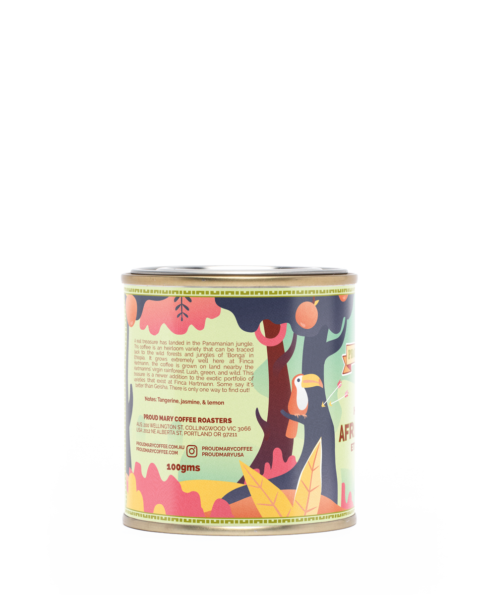 PANAMA | Finca Hartmann | African Bonga | Heirloom | Honey | 100gm tin ...